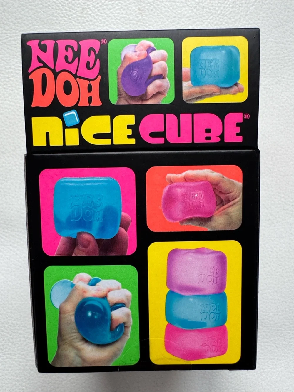 Schylling | Toys | Needoh Nice Cube Blue Squishy Fidget Toy Tiktok ...